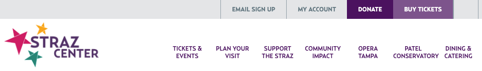 Straz Center for the Performing Arts Login - Straz Center for the ...